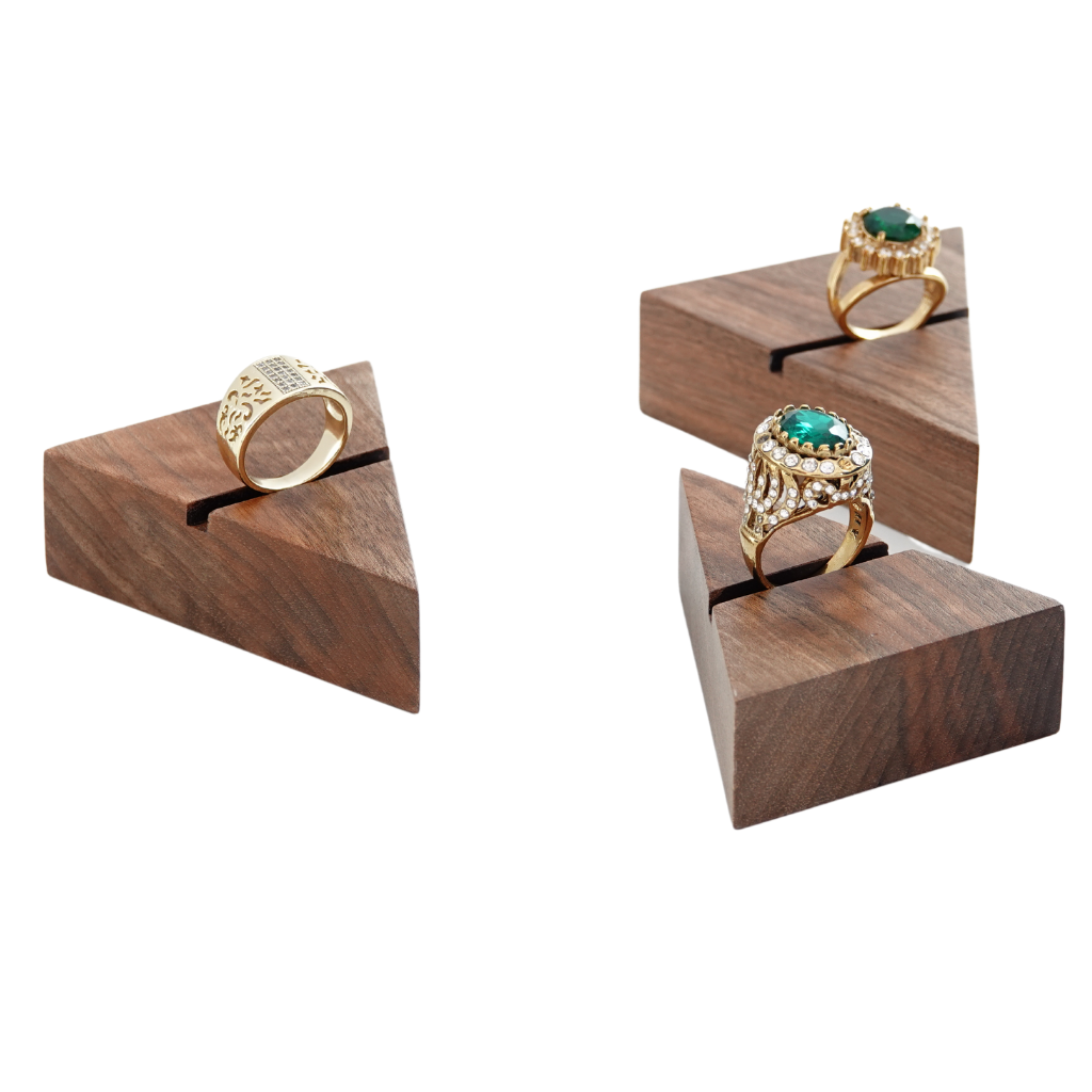 Wood Ring Display Stand, Ring Display Holder – woodglory